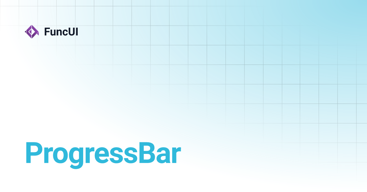 ProgressBar | FuncUI ProgressBar | FuncUI