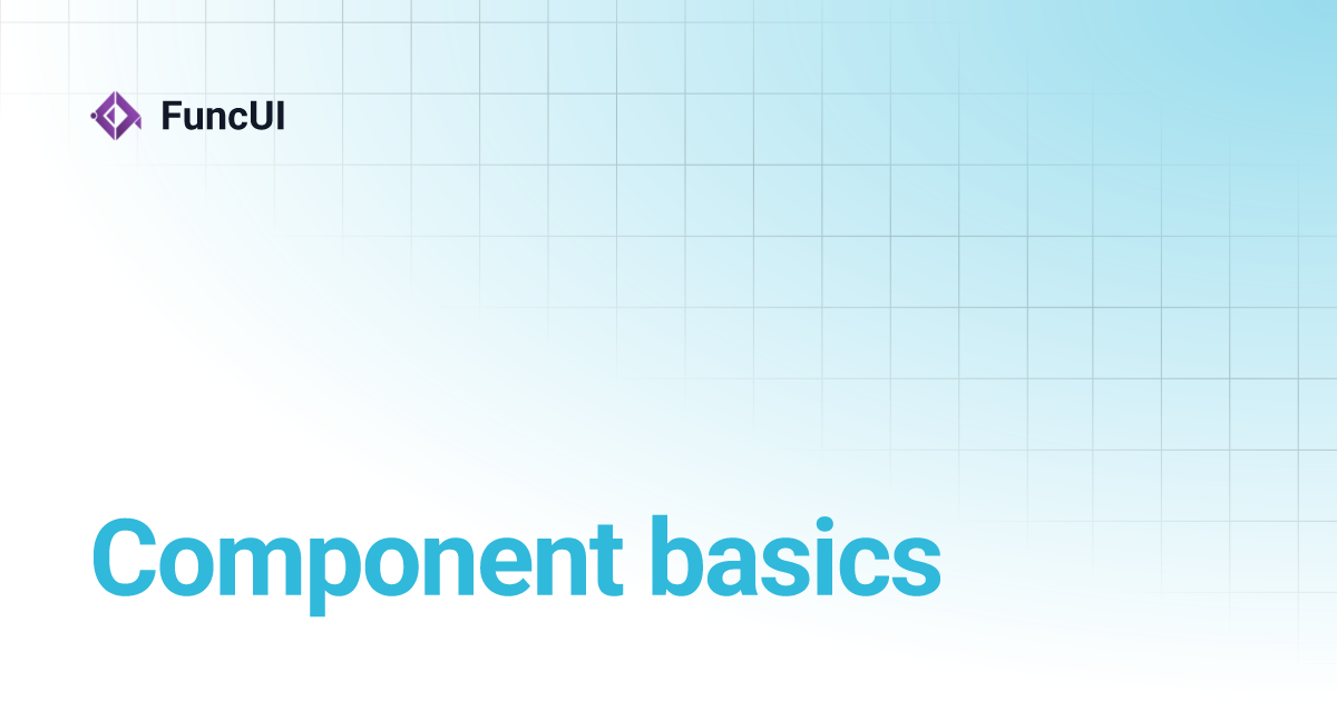 Component basics | FuncUI