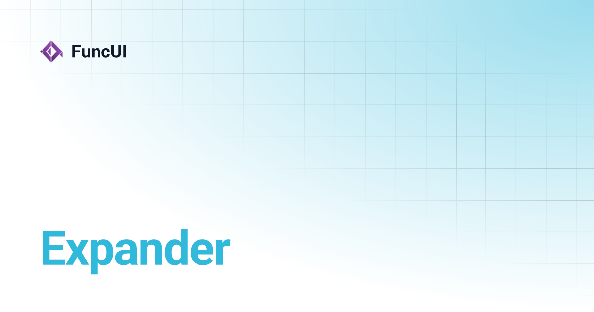 Expander | FuncUI
